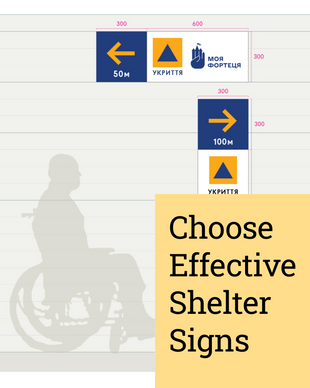 Shelter sign "My Fortress" – information signs for navigation